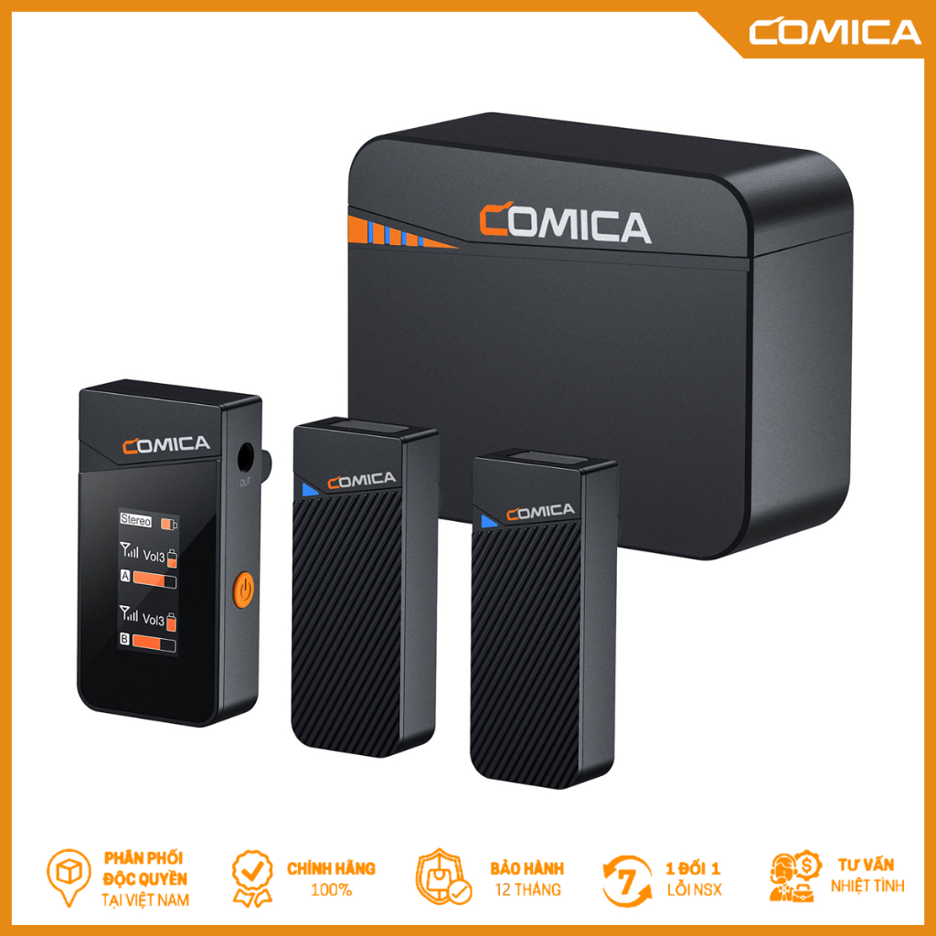 COMICA VIMO C1 / VIMO C2 / VIMO C3 - Mic Thu Âm Không Dây Dành Cho Điện ...