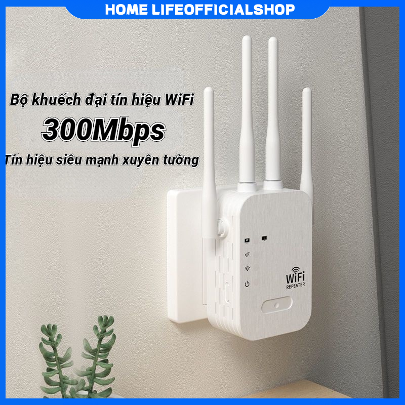 Bộ Kích Sóng Wifi 4 Râu Tốc Độ Cao 300Mbps Kiêm Cục Kích Wifi Không Dây ...
