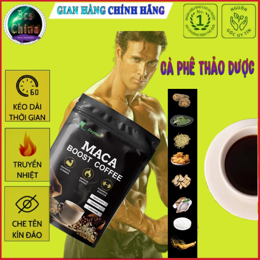 Cà phê hòa tan MACA BOOST COFFEE/cafe thảo dược tăng sức bền cho nam ...