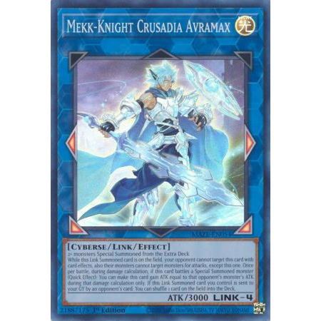 [ Yu-Gi-Oh! ] 01 thẻ trò chơi Mekk-Knight Crusadia Avramax - MAZE-EN054 ...