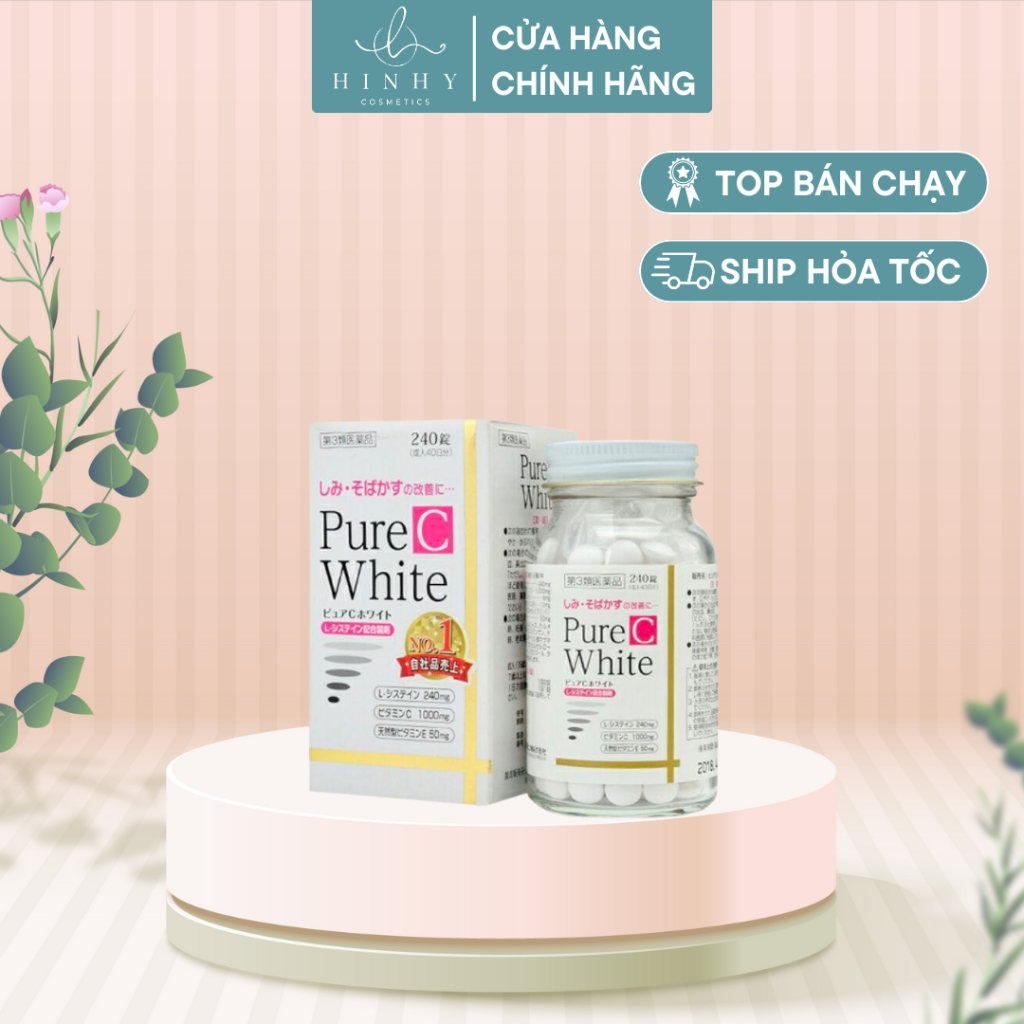 Viên uống trắng da Daikoki Pure White C Nhật Bản (240 Viên) | Shopee ...