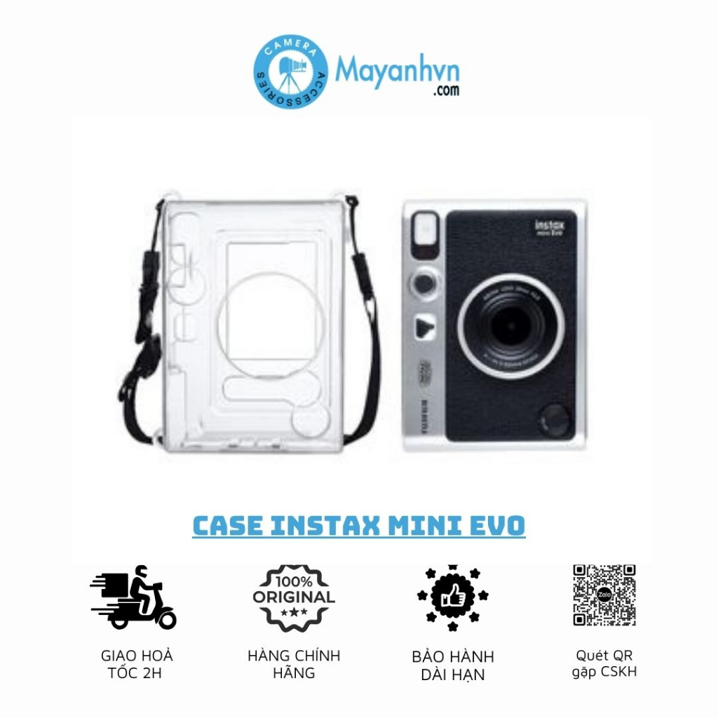 Case Instax Mini Evo -Vỏ Nhựa Trong Dùng Cho Instax Mini Evo / Clear ...