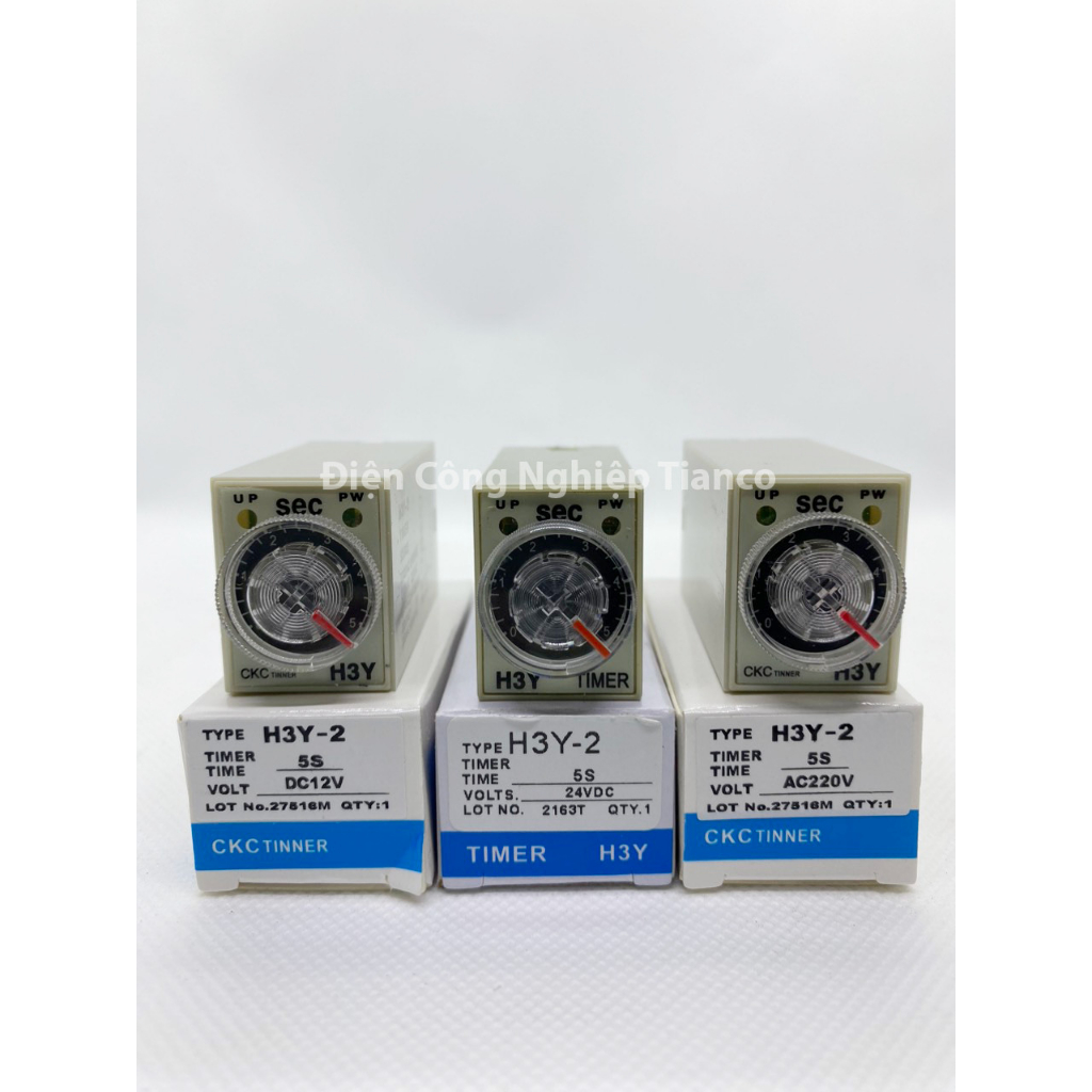 Rơ le thời gian 8 chân nhỏ H3Y-2 12VDC 24VDC 110VAC 220VAC | Shopee Việt Nam