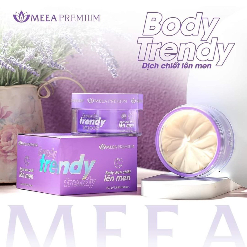 Kem body Tím Trendy chính hãng tặng kèm gói tắm trắng | Shopee Việt Nam
