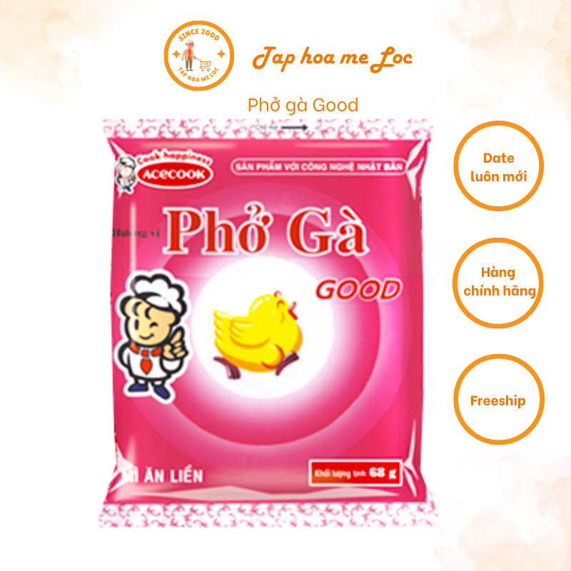 Phở gà good, phở gà Acecook chính hãng 68g date mới | Shopee Việt Nam