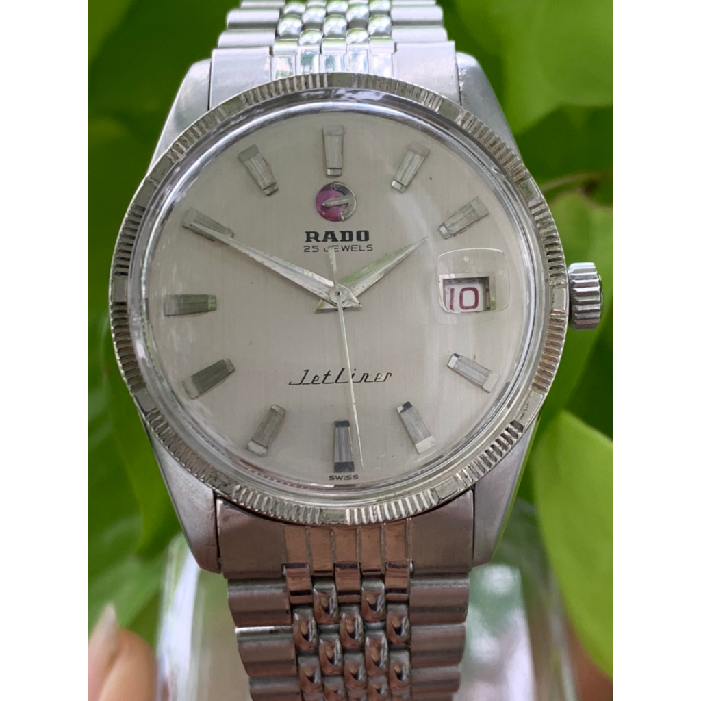 Đồng hồ nam Rado Jetliner, automatic 25 jewels, máy vàng, có ô cửa lịch ...