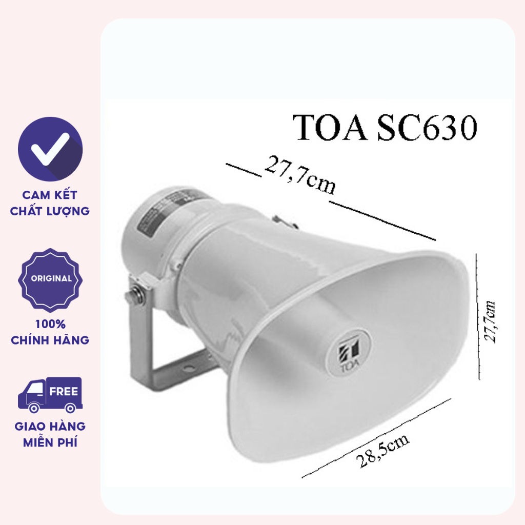 Loa toa 30W SC-630 nhập khẩu indonesia chính hãng vành nhôm chống nước | Shopee Việt Nam