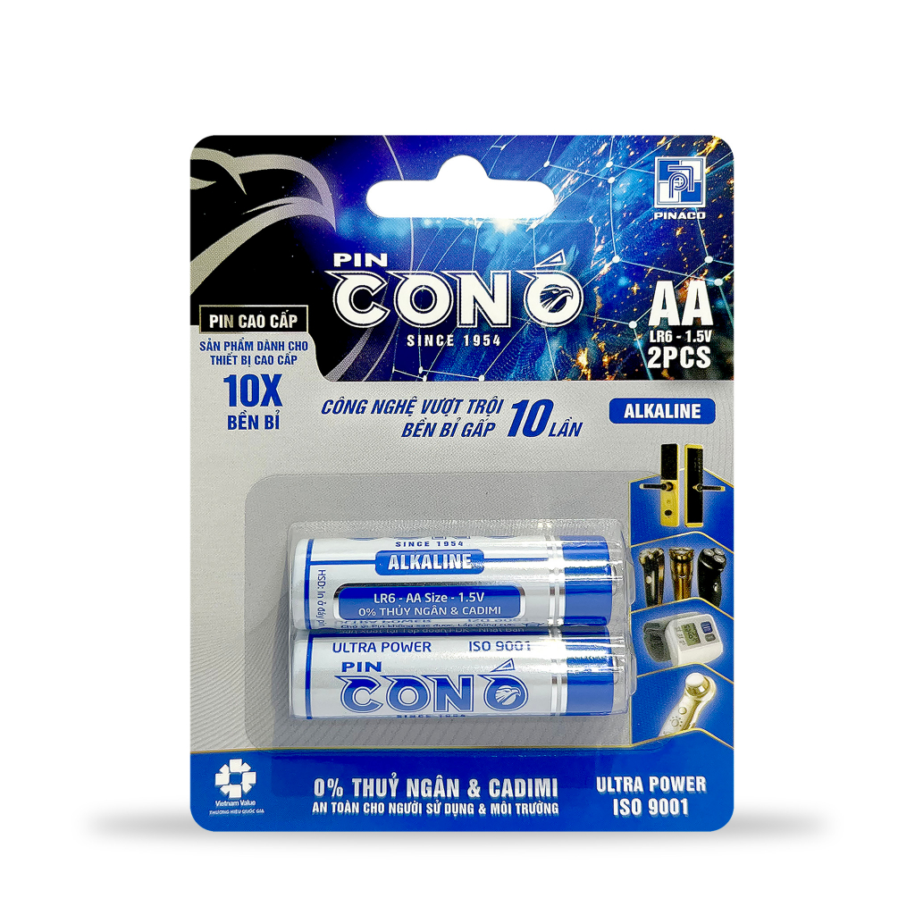 Pin Con Ó Alkaline - Size AAA - Vỉ 2 viên | Shopee Việt Nam