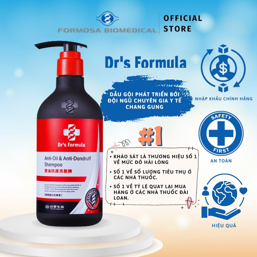 Dầu gội kiểm soát dầu và ngăn gàu Dr's Formula Anti-Oil & Anti-Dandruff Shampoo | Shopee Việt Nam