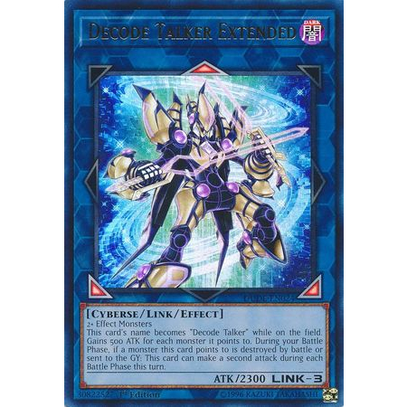[ Yu-Gi-Oh! ] 01 thẻ trò chơi Decode Talker Extended - DUDE-EN024 - Ultra Rare 1st Edition ...