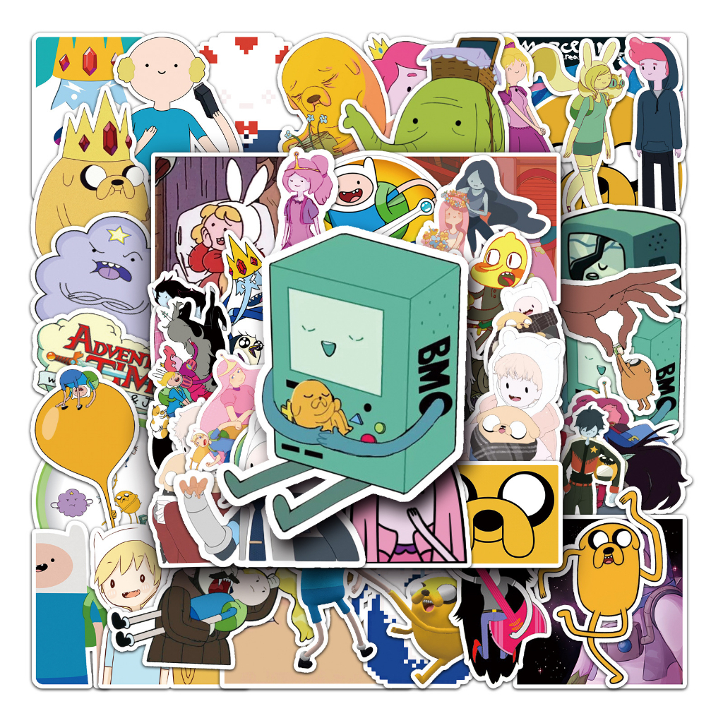 [Set 50 Cái] Sticker Adventure Time nhiều họa tiết chống nước, dán ...