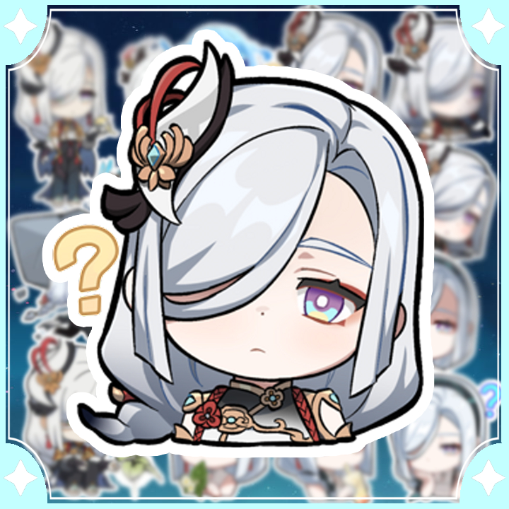 [Genshin Impact] Sticker Shenhe - Hình dán chibi shenhe ( set 15 hình ...