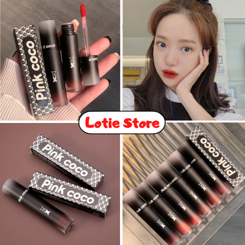 Son kem Pink Coco Thỏ Caro Đen Trắng mềm mịn môi Cao Cấp | Shopee Việt Nam