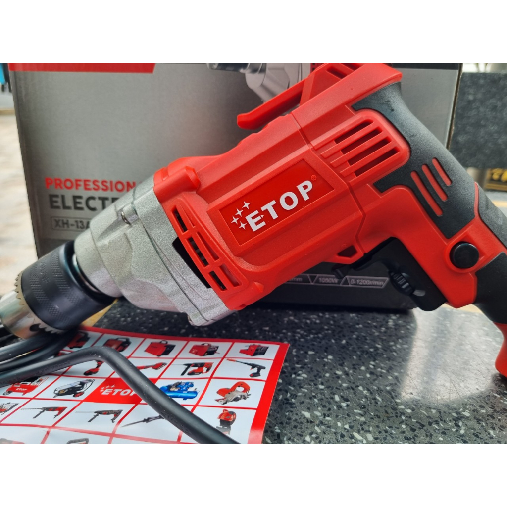 MÁY KHOAN ĐIỆN CẦM TAY CHÍNH HÃNG ETOP 13AS ĐẦU MŨI 13MM. LÕI ĐỒNG 100% | Shopee Việt Nam