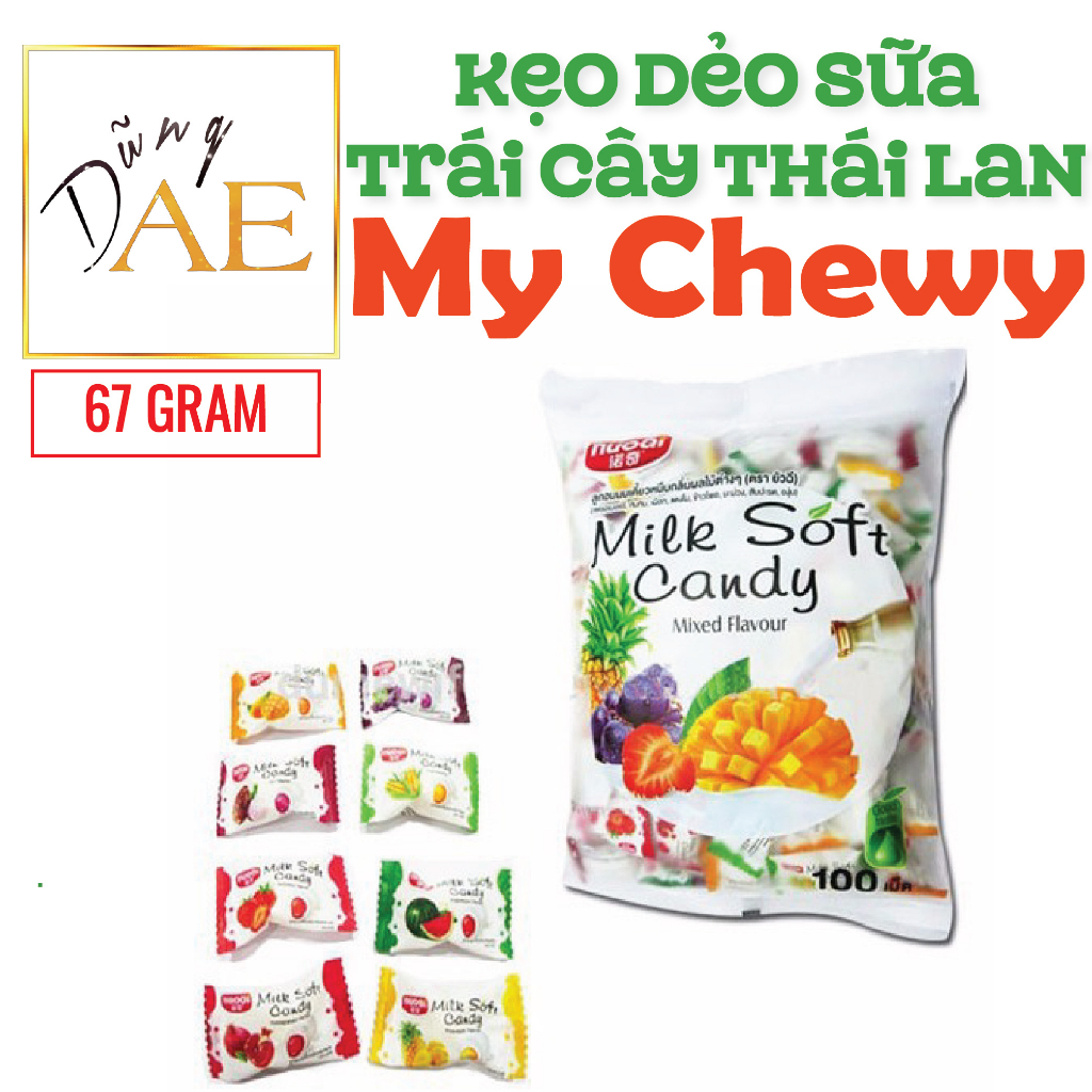 Kẹo Dẻo My Chewy Thái Lan Size Nhỏ - My Chewy Milk Candy 67G | Shopee ...