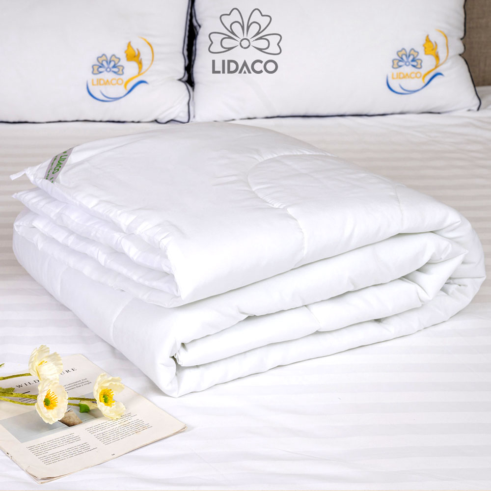 Ruột chăn Lidaco mặt vải cotton chần bông tấm 3 lớp không vón cục kích ...