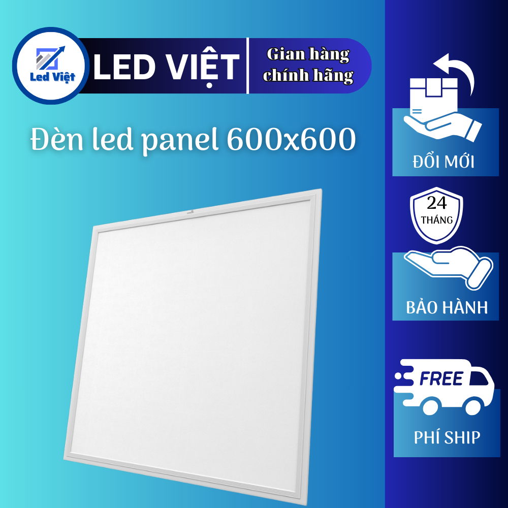 Đèn Led âm trần 600x600, đèn Led panel 48W ánh sáng trắng vàng dùng làm ...