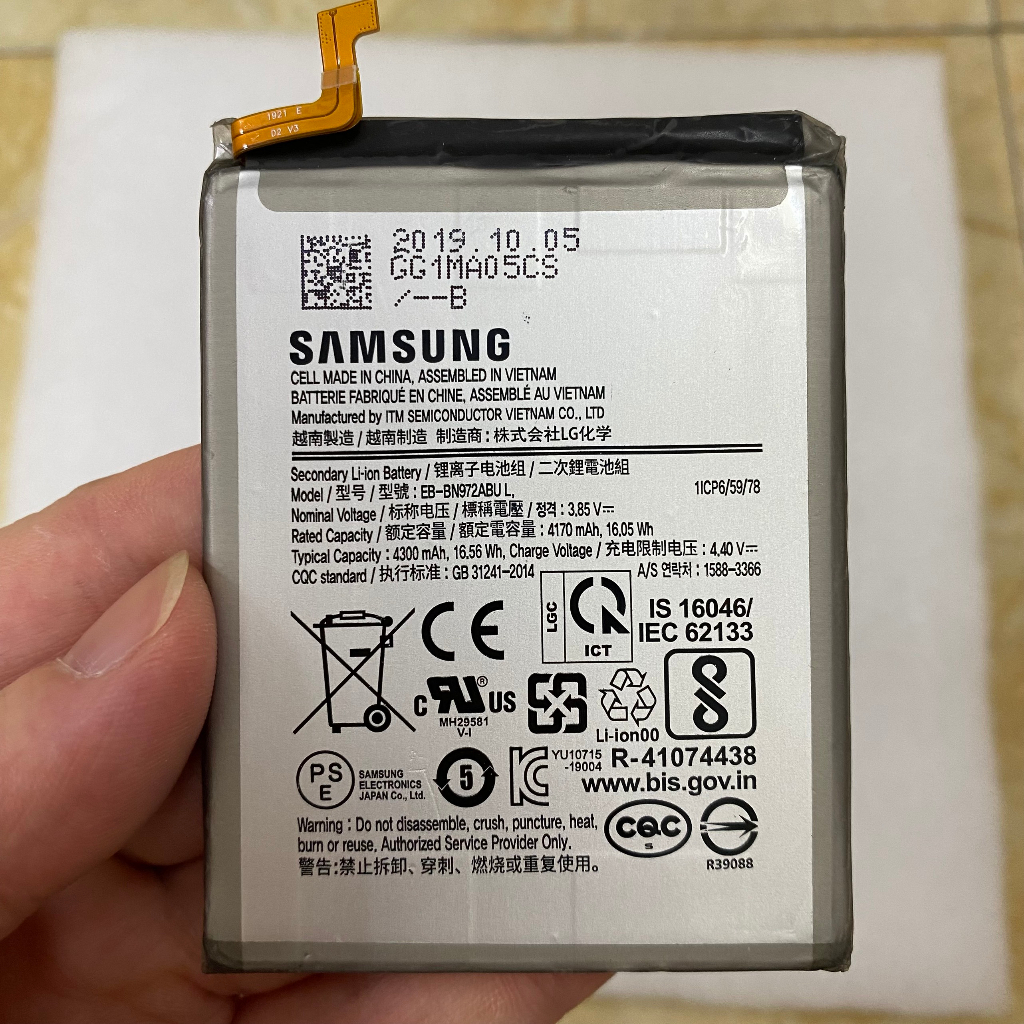 Pin Samsung Note 10 Plus / N975 (BE-BN972ABU) 4300mAH loại AA | Shopee ...