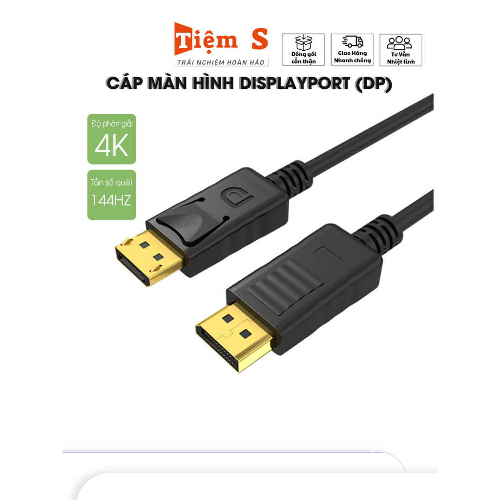 Cáp DP (DisplayPort) 2K 4K 8K chuẩn 1.4 chống nhiễu cao cấp | Shopee ...