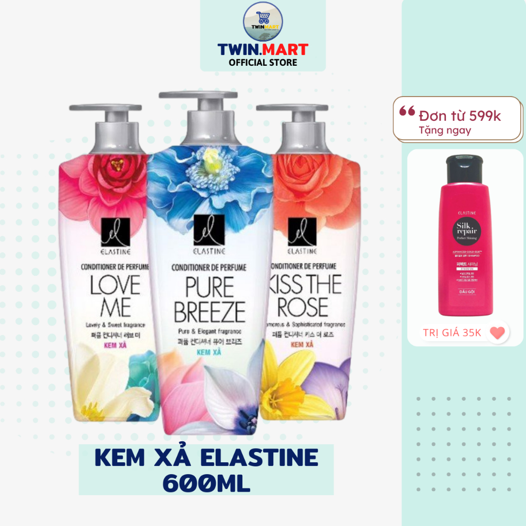 Dầu xả Elastine dưỡng tóc hương nước hoa Pure Breeze - Hàn Quốc | Shopee Việt Nam
