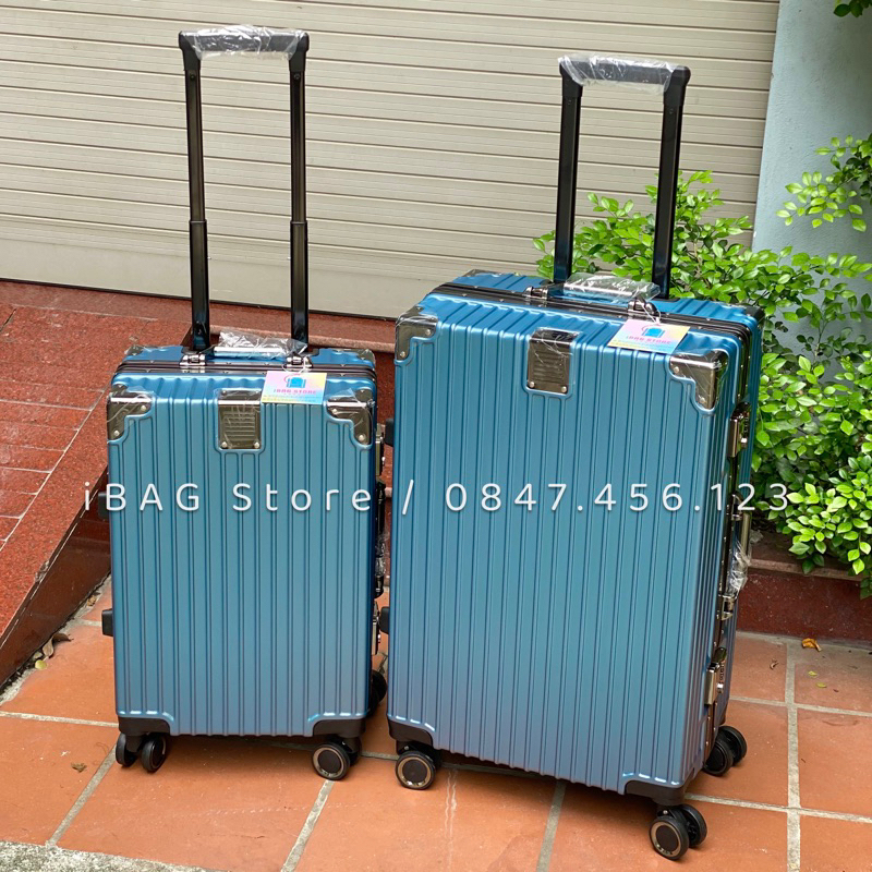 Vali KHUNG NHÔM KHÓA SẬP cao cấp size 20/24/29, Valy HÀNG LOẠI 1 bo góc ...