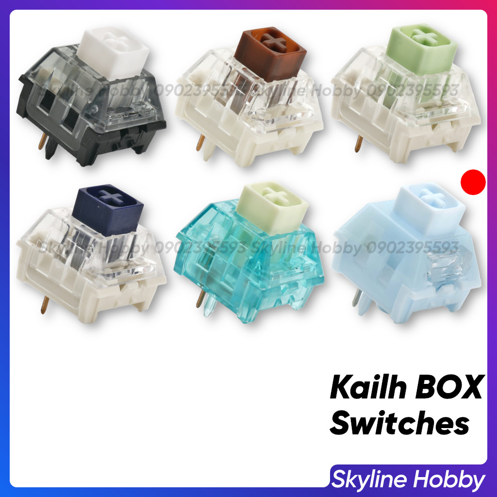Switch bàn phím cơ Kailh BOX - White V2, Brown V2, Jade, Navy, Summer ...