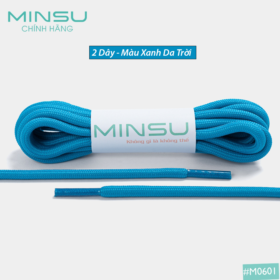 [TOROPOW] Dây Giày Tròn Chính Hãng Siêu Đẹp MINSU M0601 Bản Tròn 120cm Nhiều Màu Sắc Cho Các ...