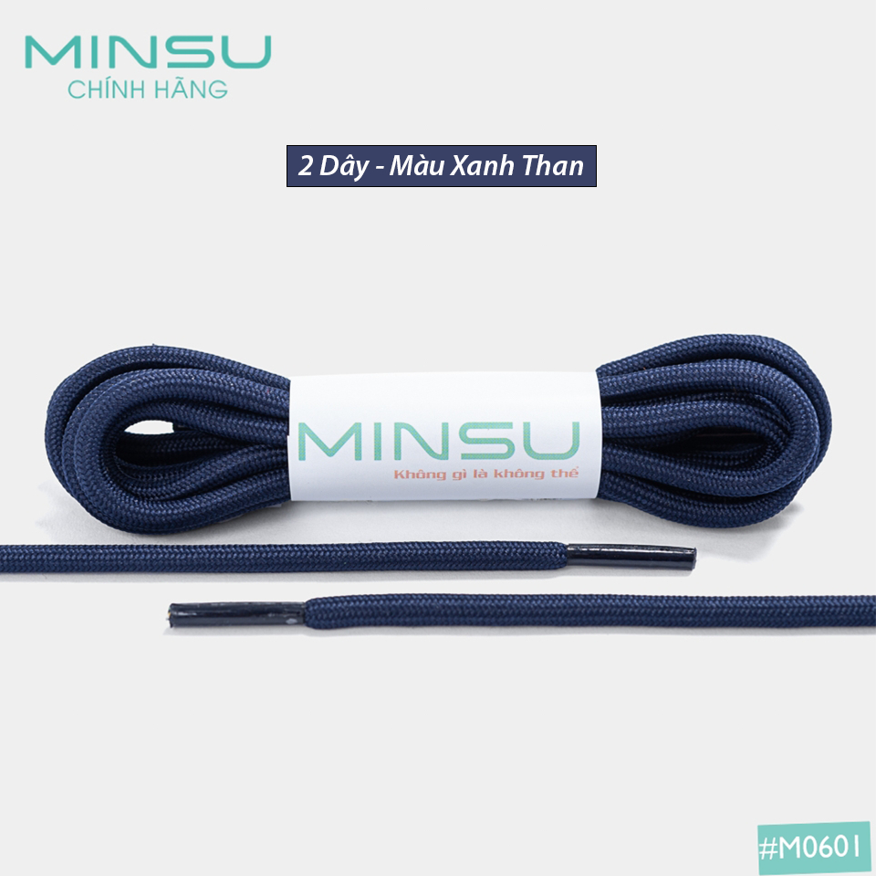 [TOROPOW] Dây Giày Tròn Chính Hãng Siêu Đẹp MINSU M0601 Bản Tròn 120cm Nhiều Màu Sắc Cho Các ...