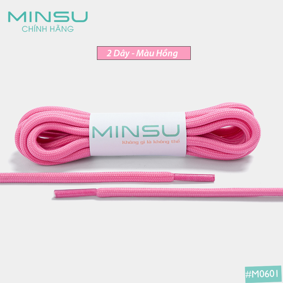 [TOROPOW] Dây Giày Tròn Chính Hãng Siêu Đẹp MINSU M0601 Bản Tròn 120cm Nhiều Màu Sắc Cho Các ...