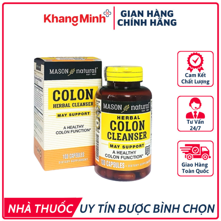 Viên Uống Hỗ Trợ Chức Năng Đại Tràng Mason Colon Herbal Cleanser Giúp ...