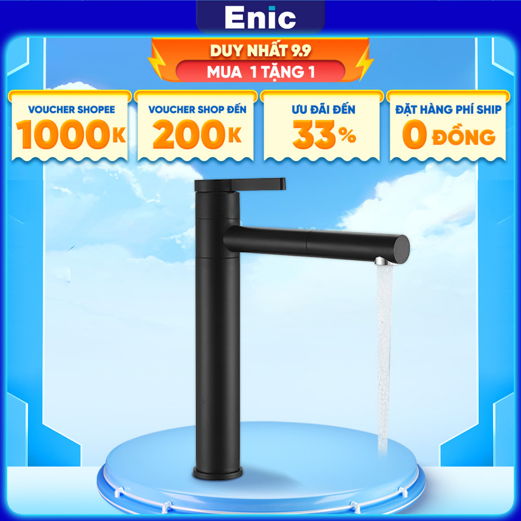 Vòi nước lavabo Enic - chất liệu inox không gỉ, chịu nhiệt cao ...