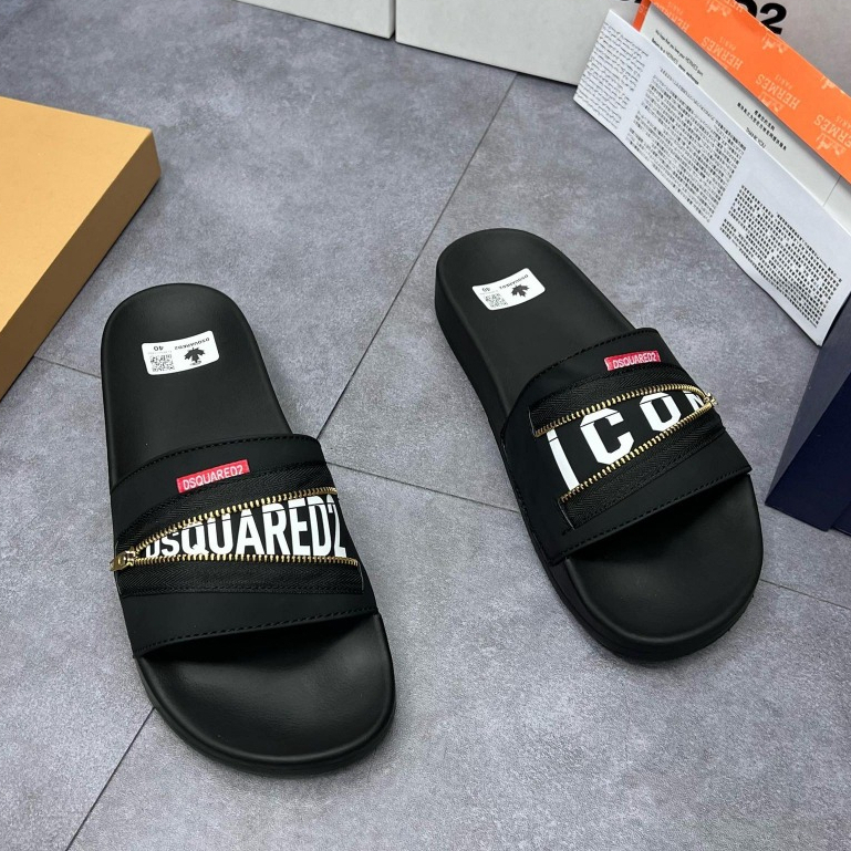 Dép quai ngang DSQ2 Khóa Chéo , DSQ2 Icon Khóa chéo cực chất | Shopee ...