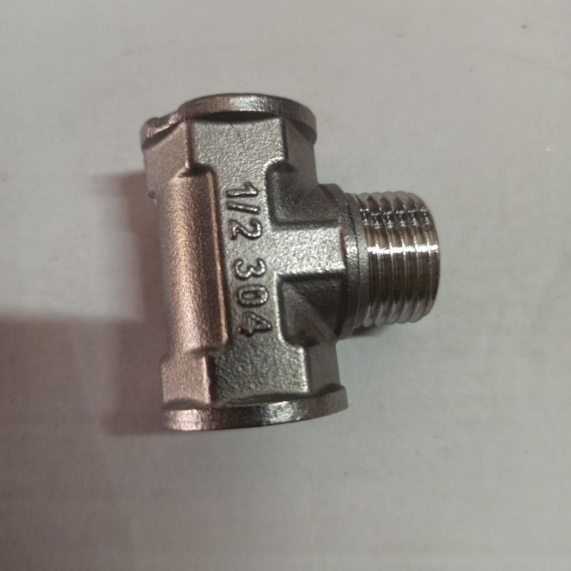 Tê ren trong inox 21(1/2), tê 21( 2 đầu ren trong 1 đầu ren ngoài ...
