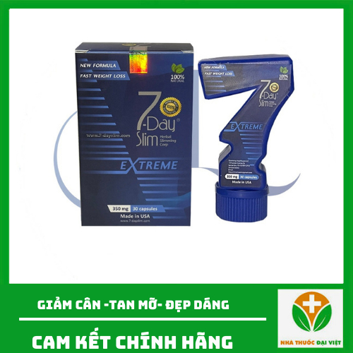 7 Day Slim - Viên Uống Giảm Cân Nhập Khẩu Mỹ (30 Viên) - Giấy Cam Kết ...