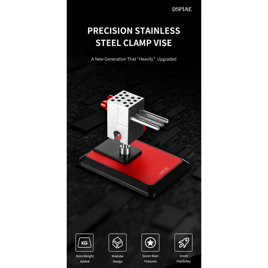 DỤNG CỤ DSPIAE - ĐẾ KẸP THÉP KHÔNG RỈ XOAY 360° PRECISION STAINLESS ...