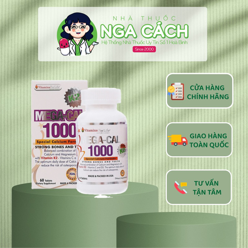 MEGA CAL K2 - VIÊN UỐNG BỔ SUNG VITAMIN VÀ CANXI | Shopee Việt Nam
