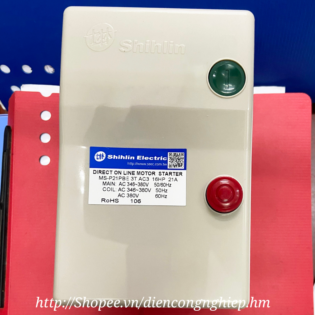 Khởi Động Từ Hộp 21A 3 Pha Shihlin MS-P21 PBE, Điện Áp Cuộn Hút 220V/380V HÀNG CHÍNH HÃNG ...