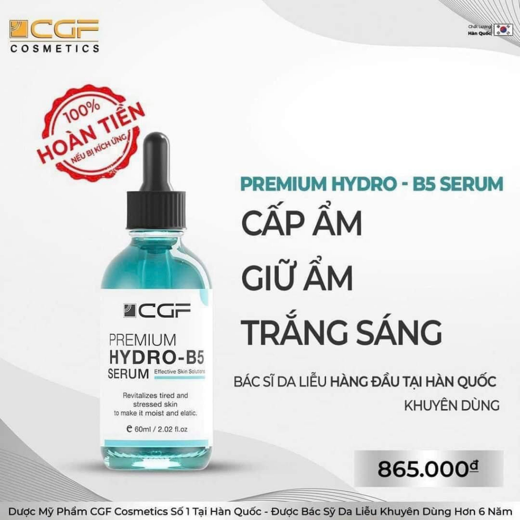 Serum B5 CGF Serum Cấp Ẩm Phục Hồi Da Chuyên Sâu 60ml (Hàn Quốc) | Shopee Việt Nam
