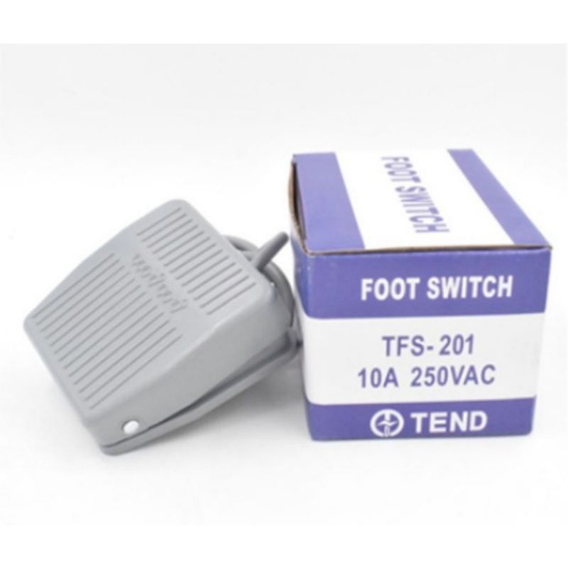Công tắc bàn đạp chân foot Switch TFS 201 10A 250V màu ghi xám | Shopee ...