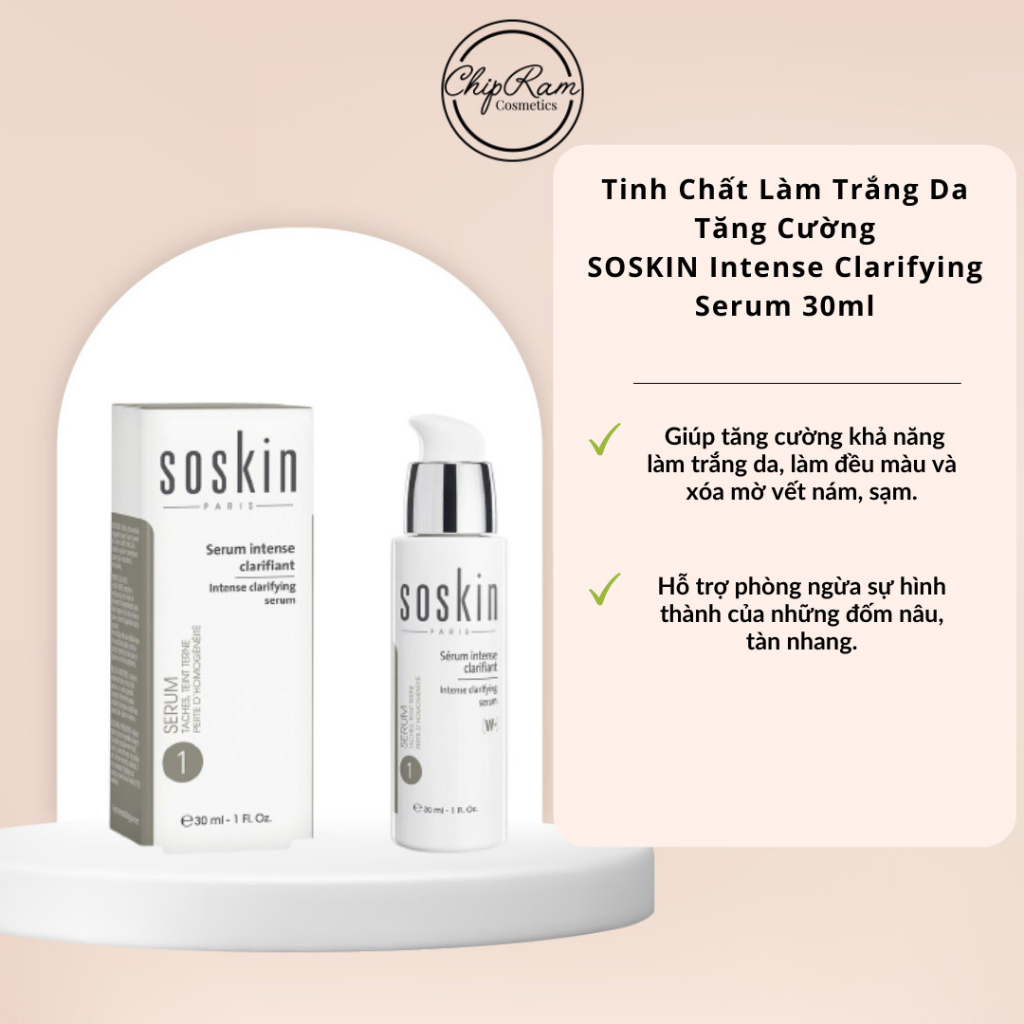 Tinh Chất Làm Trắng Da Tăng Cường SOSKIN Intense Clarifying Serum 30ml ...