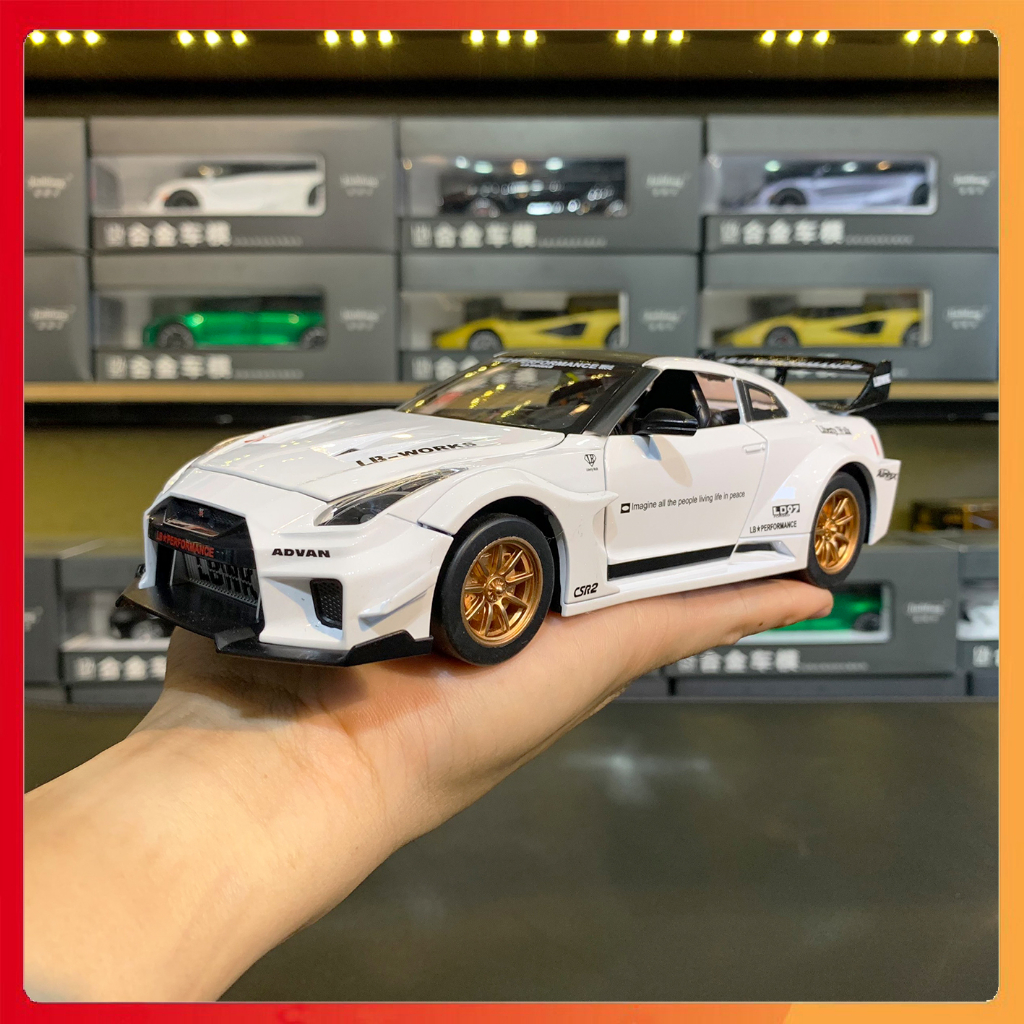 Mô hình xe Nissan GTR R35 CSR2 tỉ lệ 1:24 Sheng Run | Shopee Việt Nam