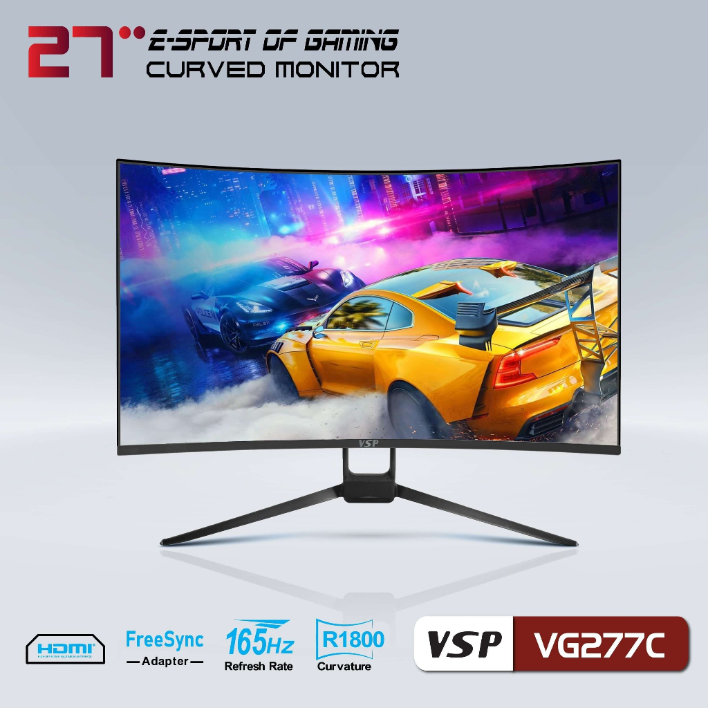 Màn hình Cong VSP Esport Gaming 27inch - VG277C | Shopee Việt Nam