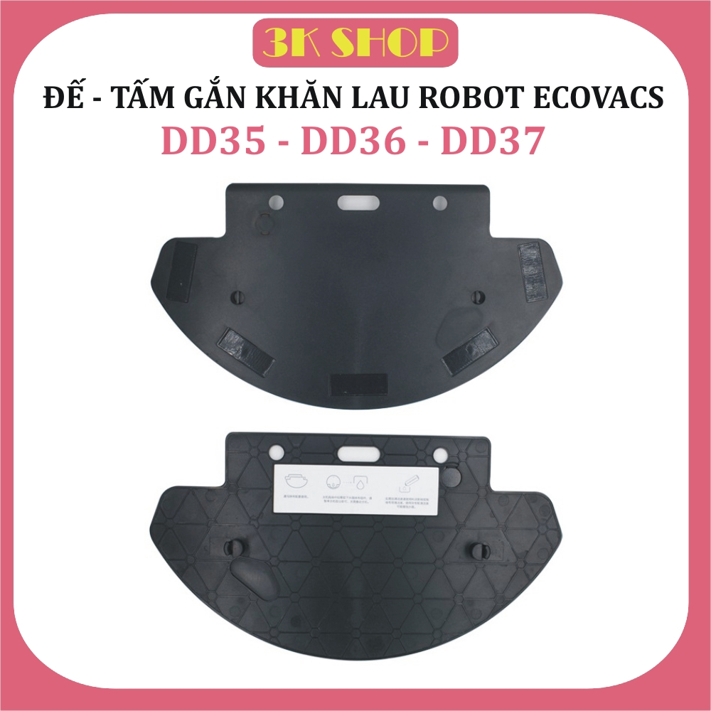 Đế Gắn Khăn Lau, Tấm gắn khăn, Khay giữ khăn Robot Hút bụi Ecovacs ...