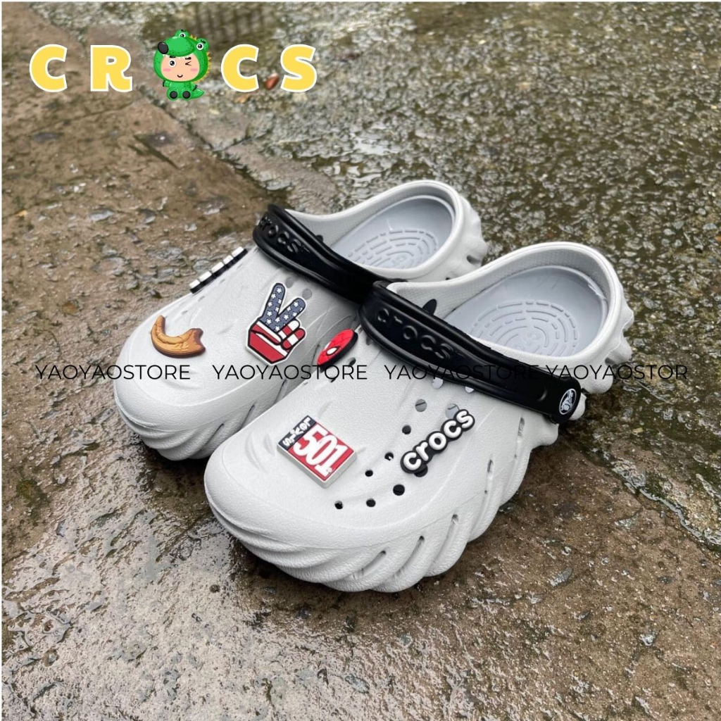 Sục Crocs Echo quai zin, Giày Cross chính hãng lỗi cắt đã qua xử lí ...