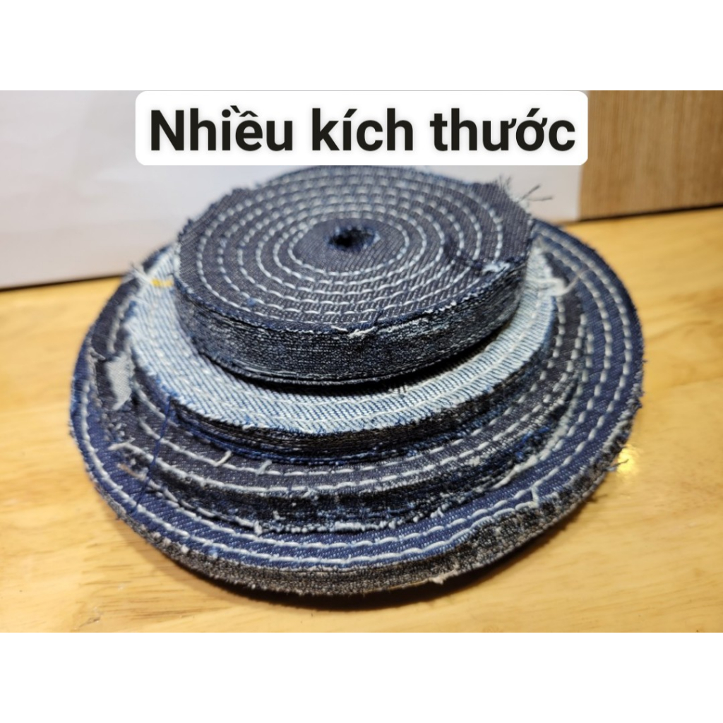 Bánh vải jean đánh bóng inox, đánh bóng lưu đồng, đủ size các loại, nỉ ...