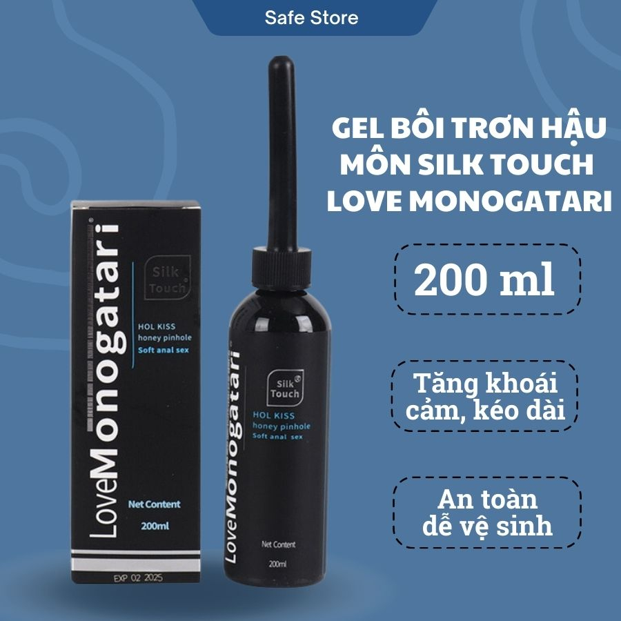 Gel bôi trơn hậu môn Silk Touch Love Monogatari, gel hậu môn gốc nước ...