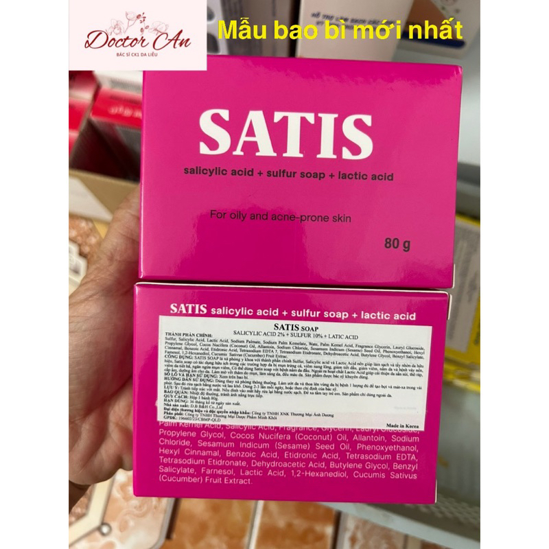 xà phòng tắm satid satis 80g [BS DA LIỄU AN] | Shopee Việt Nam