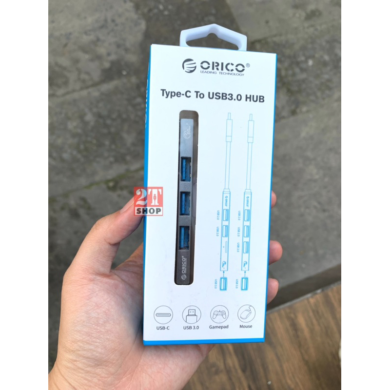 Bộ chia USB Hub 4 cổng USB 3.0 Type C ORICO AH-13-GY-BP | Shopee Việt Nam