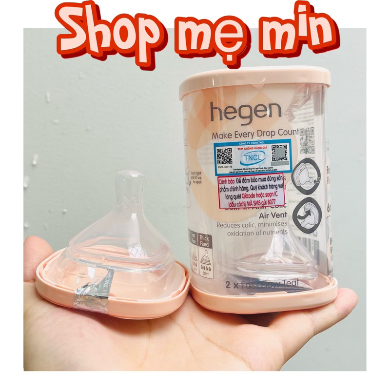 ( Link mới) Núm ti bình sữa Hegen , Núm hegen size 0/1/2/3 và Ycut. Núm ...