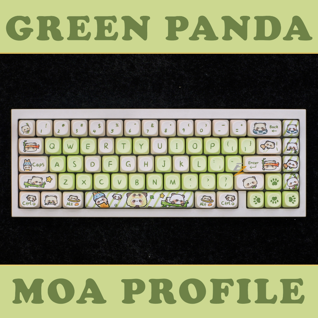 Keycap Cho Bàn Phím Cơ Green Panda MOA Profile 142 Phím | EZPC | Shopee ...